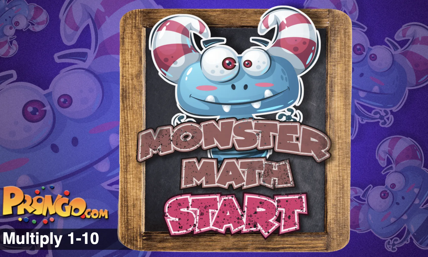 Monster Math Multiplying 1-10 - Prongo.com